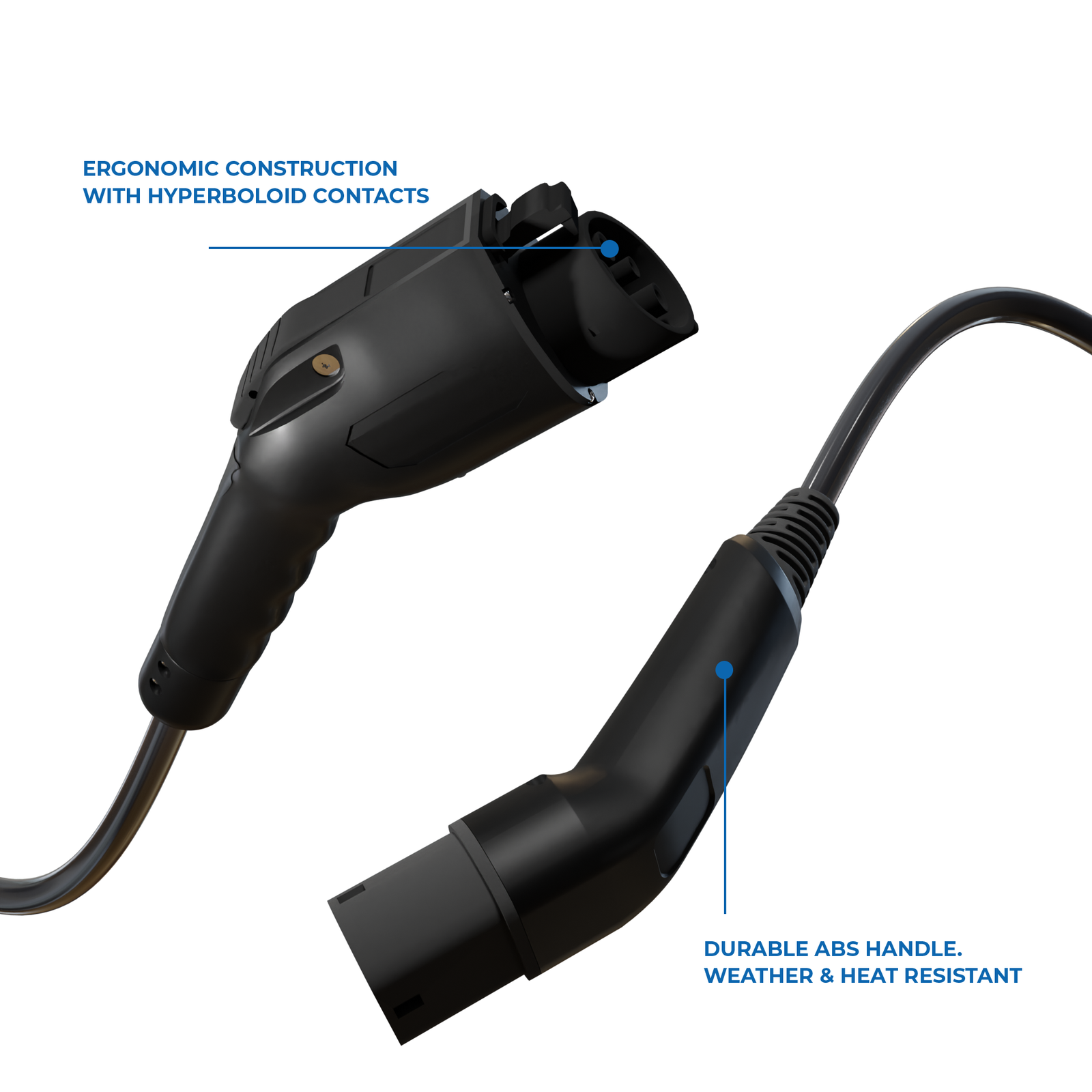 Wottz | Type 1 to Type 2 EV Charging Cable | Made In UK | evcables.com
